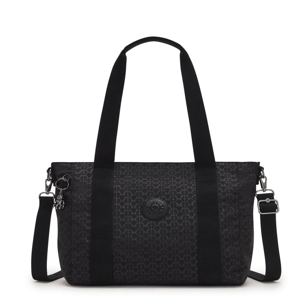 KIPLING-ASSENI S-Small tote (with removable shoulderstrap)-Signature E ...