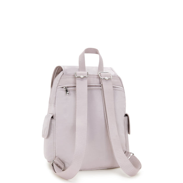KIPLING-City Pack S-Small backpack-Gleam Silver-I2525-K6G – Kipling Kuwait