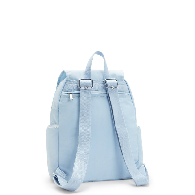 KIPLING-City Zip S-Small Backpack with Adjustable Straps-Frost Blue Bl ...