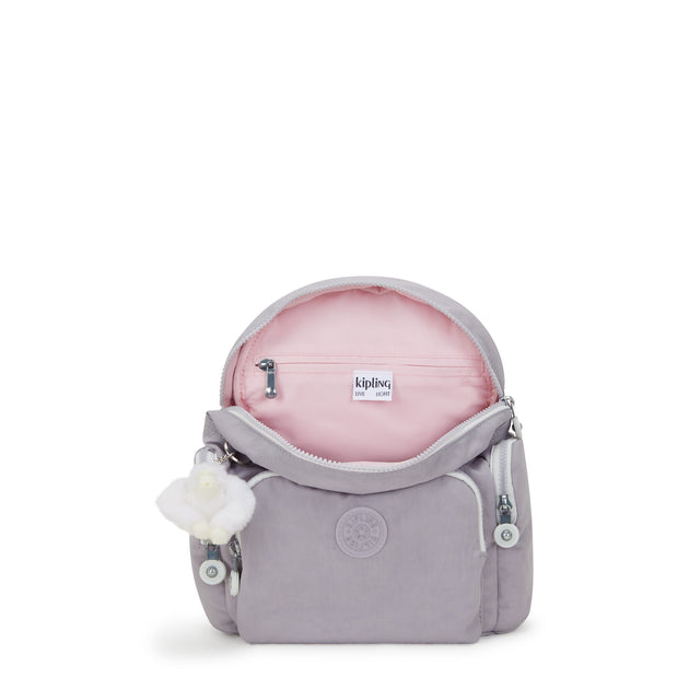 KIPLING-City Zip Mini-Mini Backpack with Adjustable Straps-Tender Grey ...