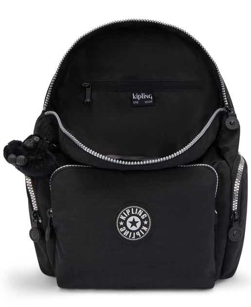 KIPLING Small backpack Female Glorious Silver City Zip S I7354-9SB ...